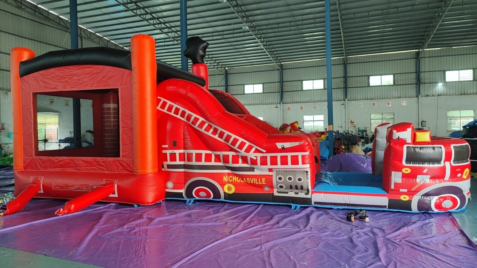Fire Truck Bounce House Combo – Armand Advertising, LLC